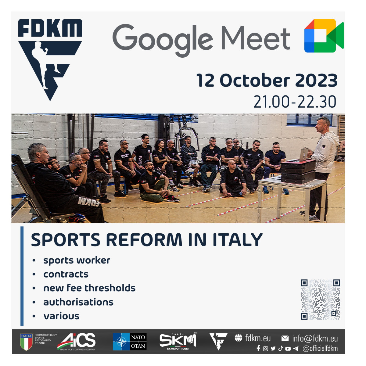 FDKM Instructor Update Meet Online 12 October 2023
